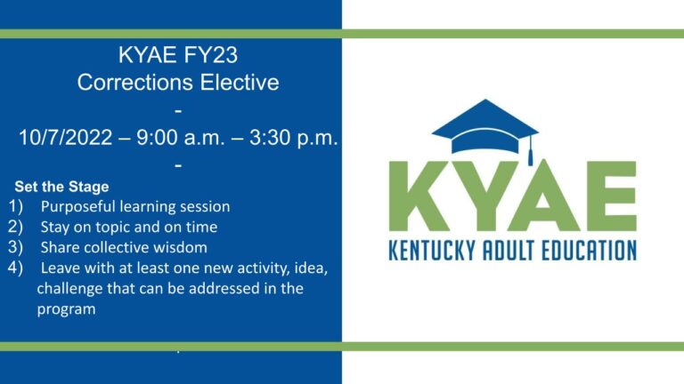 KY Adult Education Professional Learning Community | Instructional ...